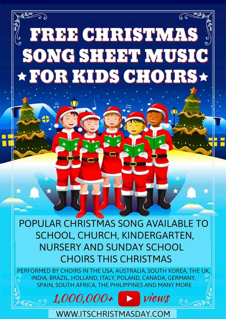 Free Christmas Song Sheet Music and MP3s for Kids Choirs - It's ...